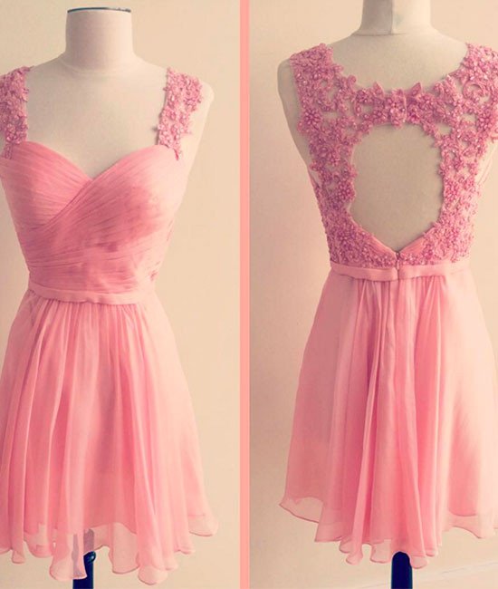Charming Prom Dress,Cute Prom Dress,Mini Party Dress,Sleeveless Prom ...